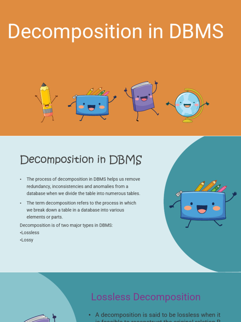 1.8 Types of Decomposition and Dependency Preservation | PDF | Databases | Data Compression