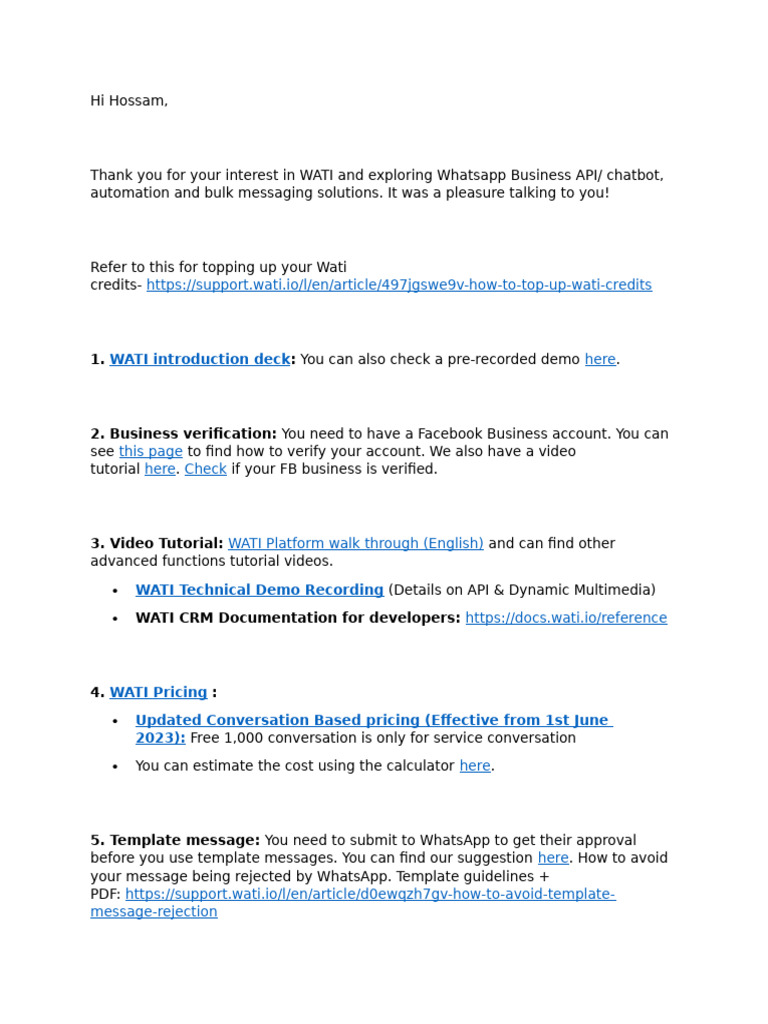 Wati Resources | PDF