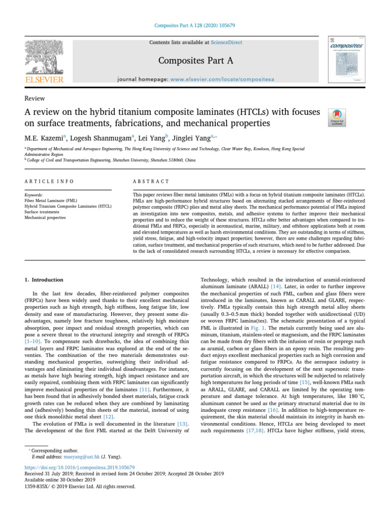 Paaper 1 - A Review On The Hybrid Titanium Composite Laminates (HTCLS ...