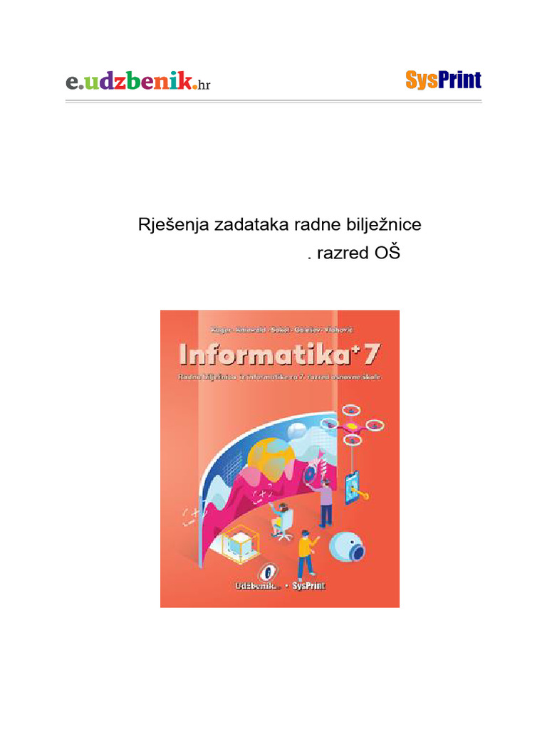 INF7 RB Rjesenja | PDF