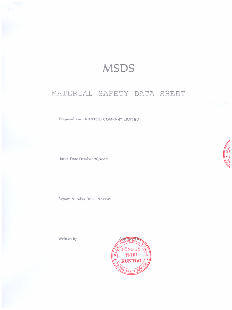 MSDS | PDF