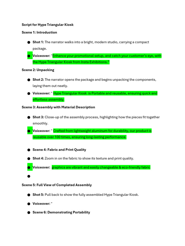 Hype Triangular Kiosk | PDF