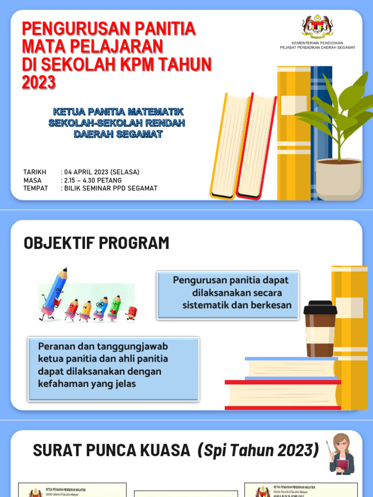 Pengurusan Panitia 2023 KP MT SR | PDF
