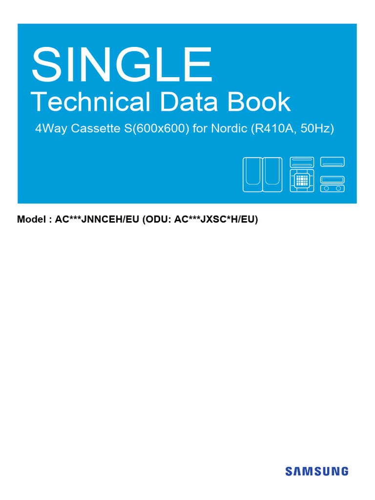 (TDB) SINGLE 4way CST (600x600) For Nordic (R410A, 50Hz, HP) - Ver.1.2 | PDF | Physical ...