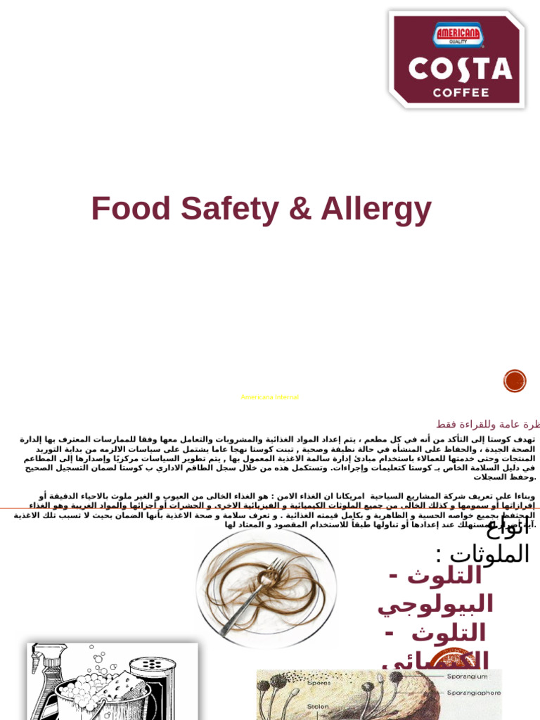 Food Safety Training | PDF
