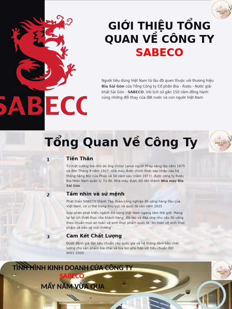 Gioi Thieu Tong Quan Ve Cong Ty Sabeco | PDF