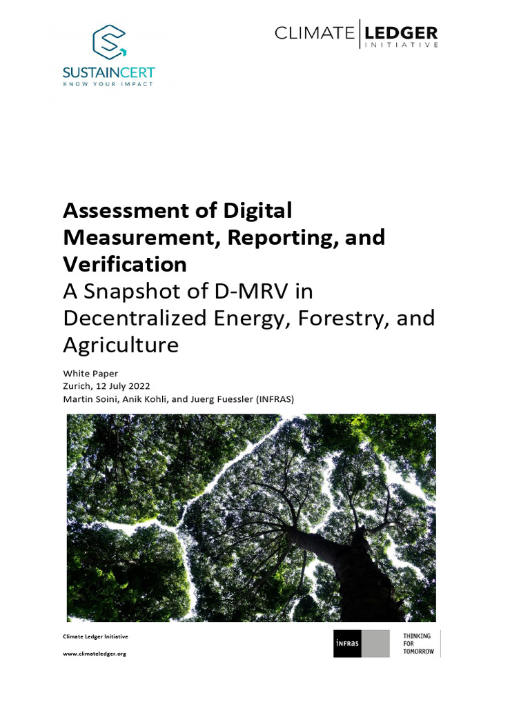 Digital MRV Report Aug22 | PDF | Distributed Generation | Climate Change Mitigation