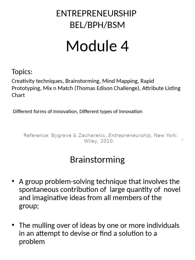 Module 4 | PDF | Washing Machine | Brainstorming