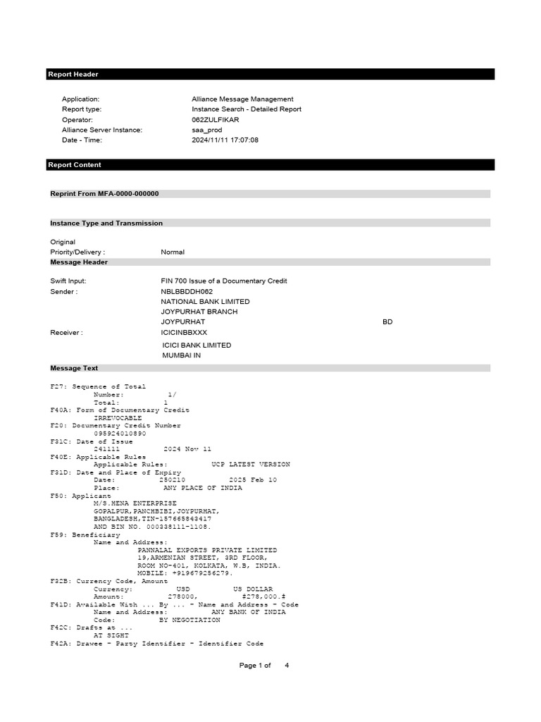 LC 890 | PDF | Cargo | Bill Of Lading