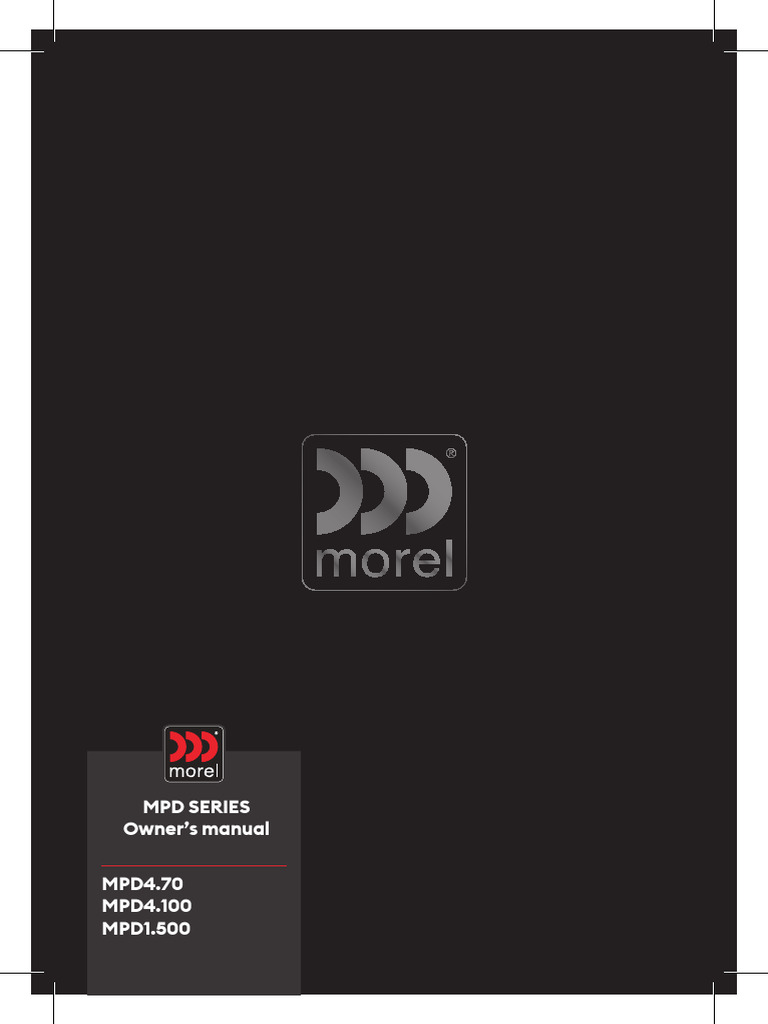 MPD Amplifiers Manual - For Web | PDF | Amplifier | Loudspeaker