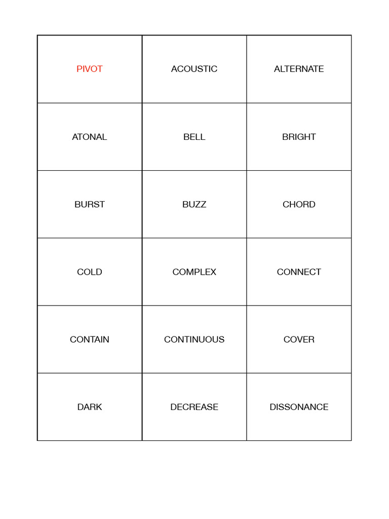 Mini Pivot Cards | PDF