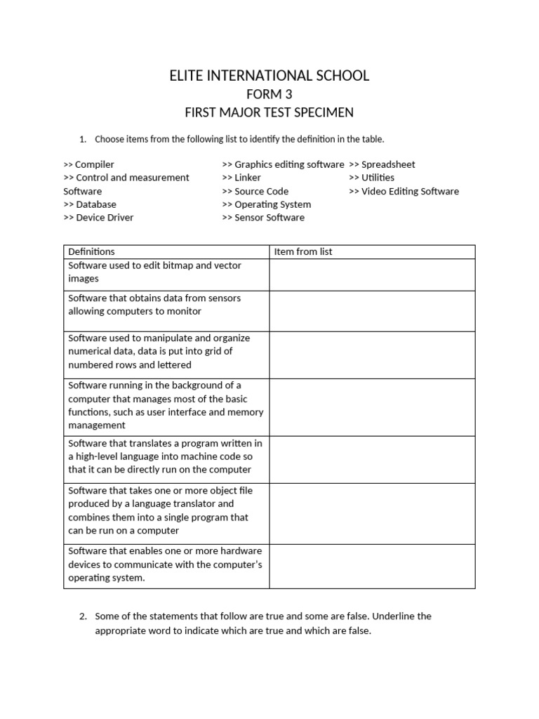 Form 3 | PDF | Software | Computer Data Storage