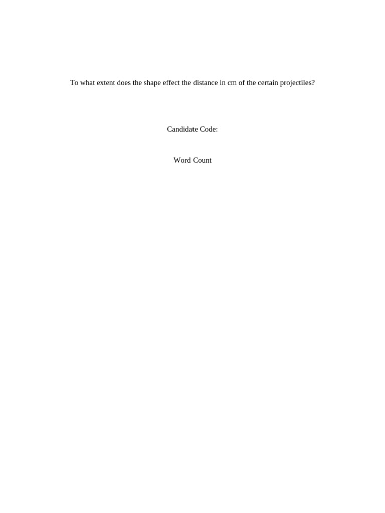 Physics IA Official Felix-2 | PDF | Force | Experiment