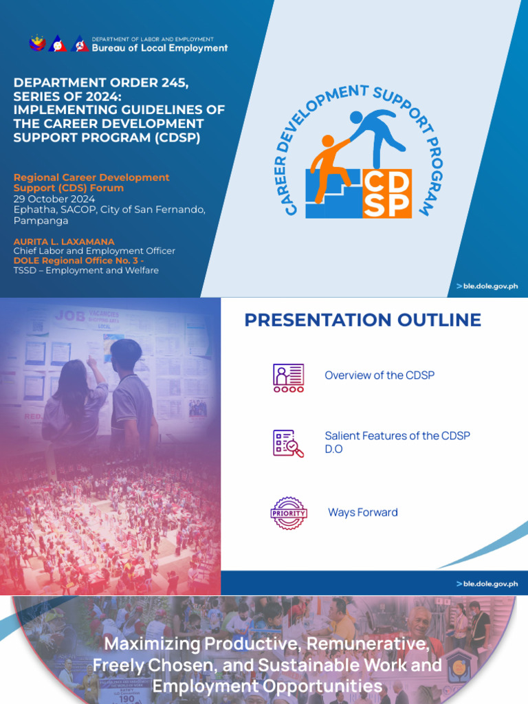 Ro3 Dole - CDSP - Do 245, Series of 2024 | PDF | Employment | Vocational Education