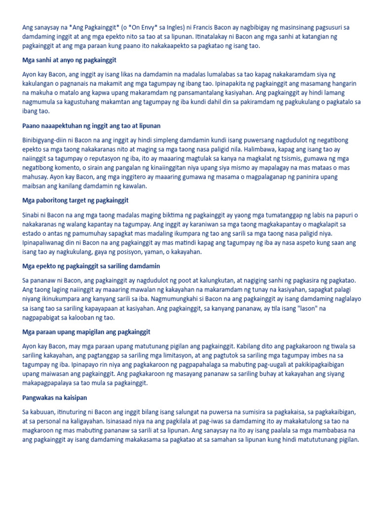 Ang Sanaysay Na | PDF