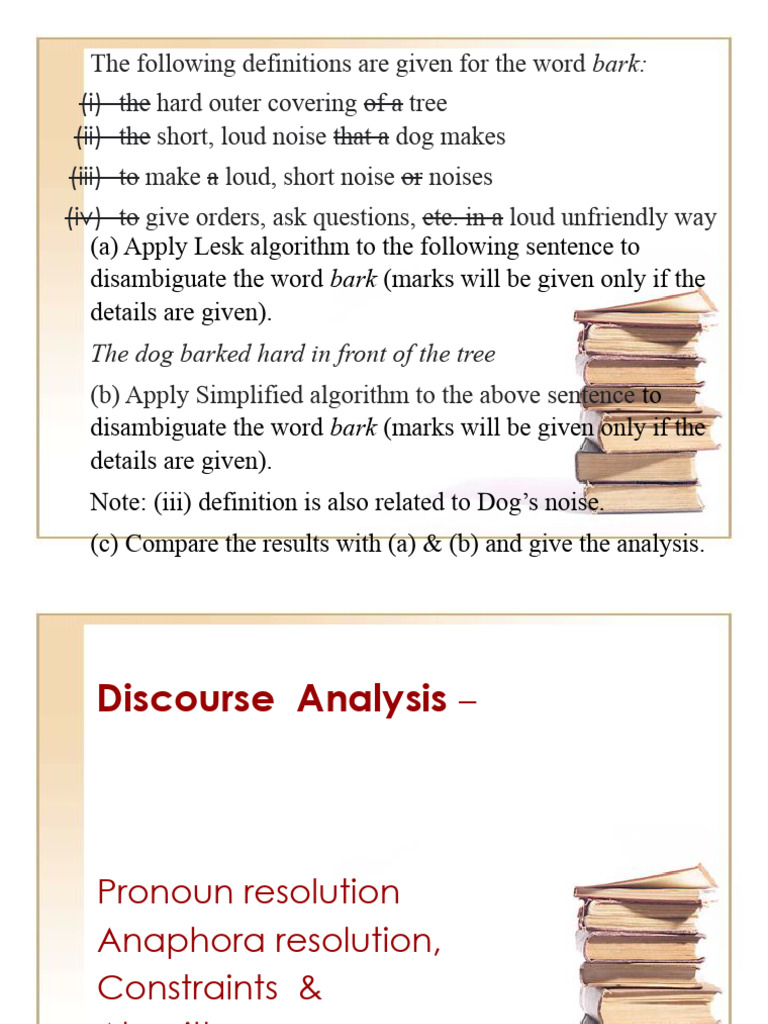 1665572732-Discourse, Constraints and Algorithm Anaphora | PDF | Pronoun | Grammatical Gender