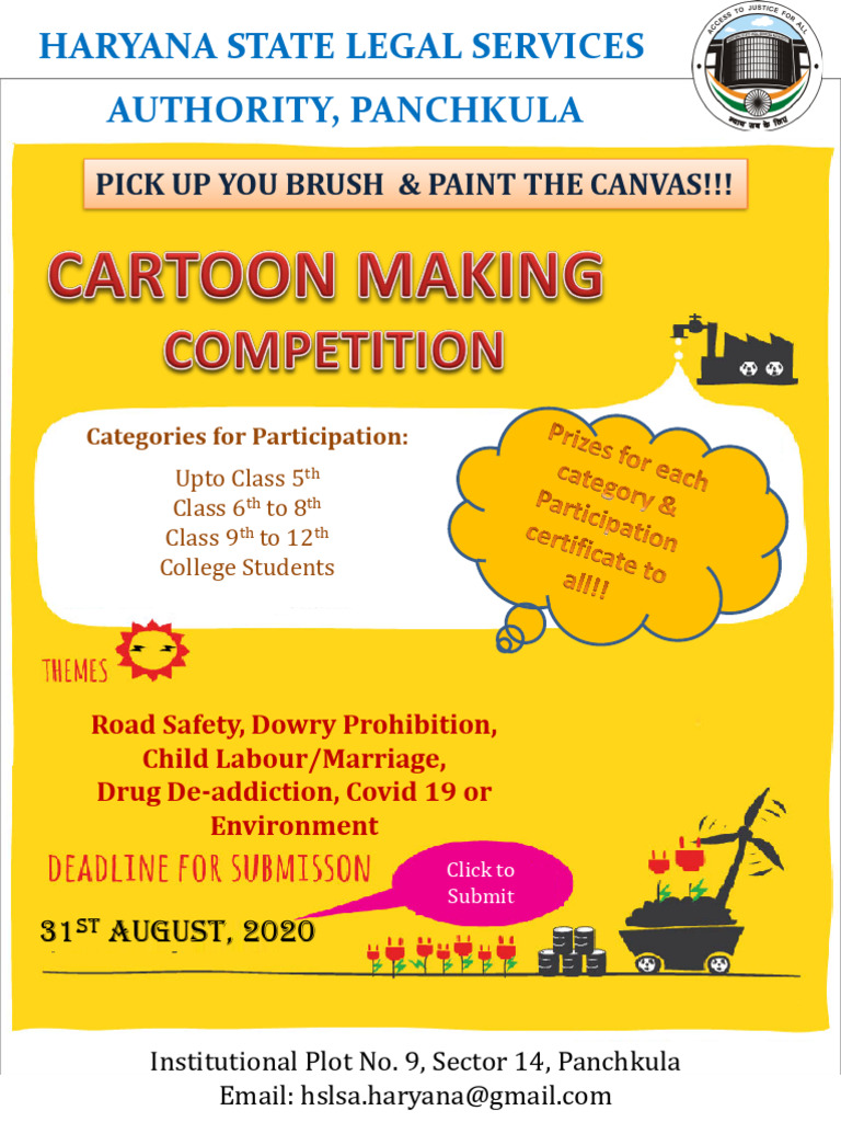 Cartoon Making Competition by HALSA | PDF | Social Science | Wellness