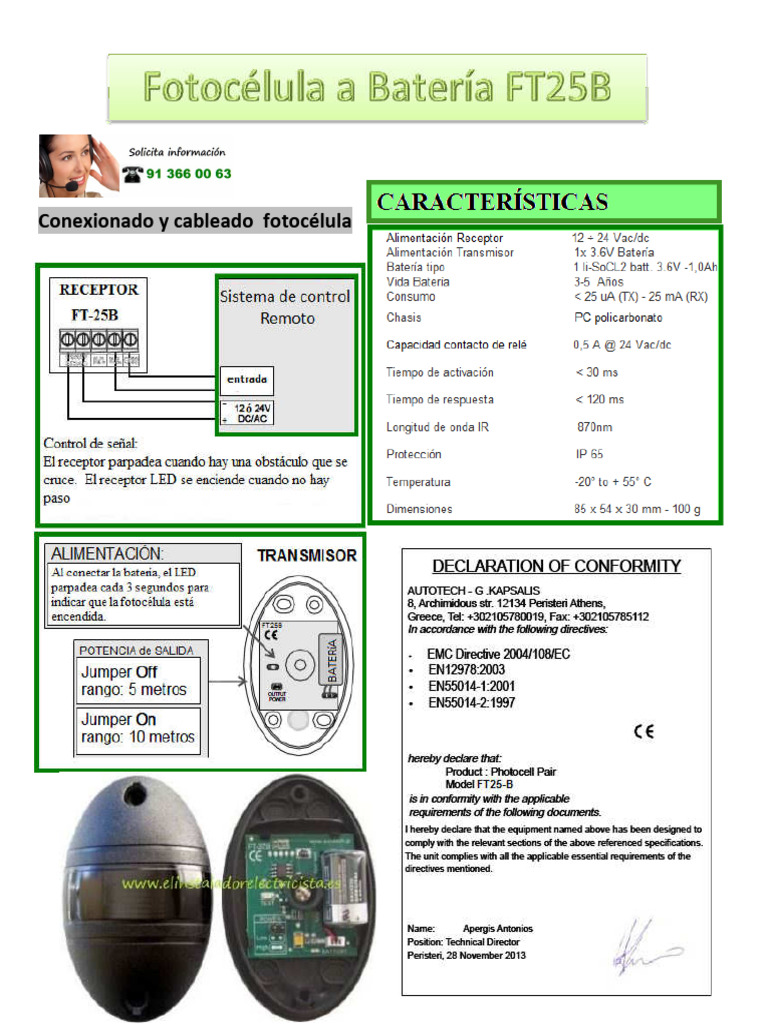 Fotocelula FT25B | PDF
