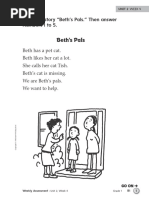 Wonders Unit Assessment Grade 1 | PDF | Insects | Bat