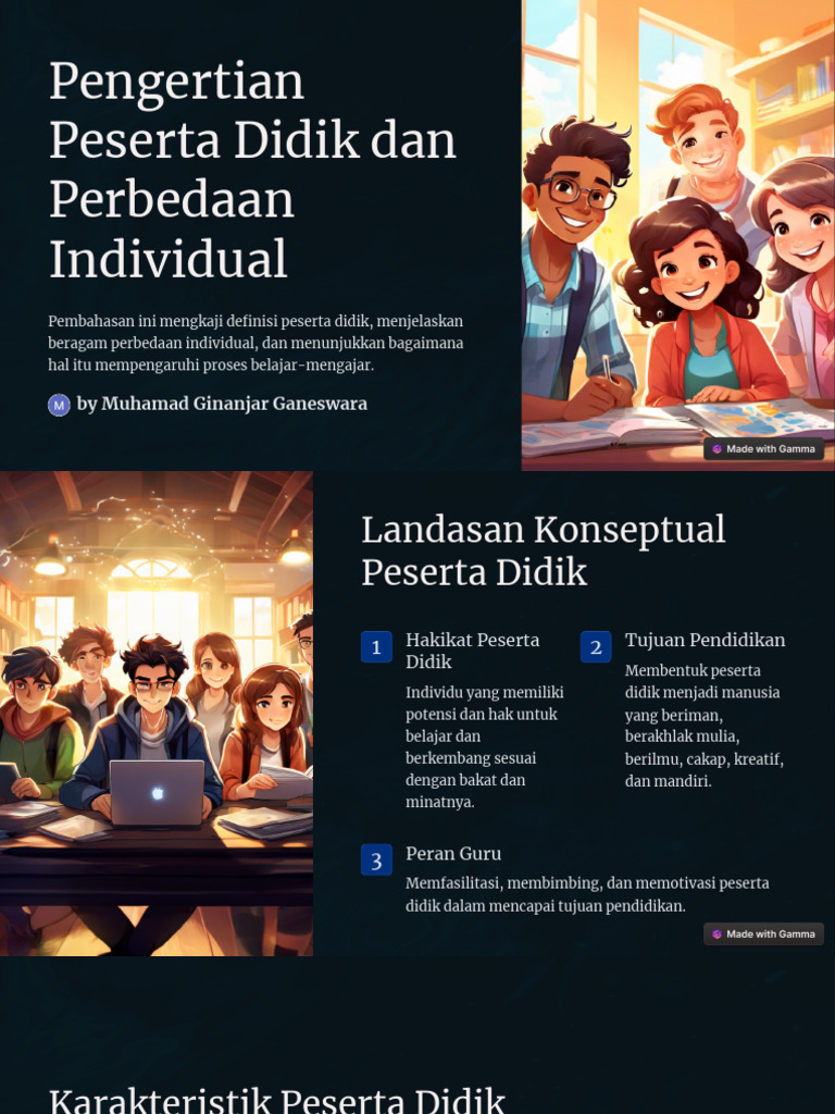 Pengertian Peserta Didik Dan Perbedaan Individual | PDF | Karier & Perkembangan