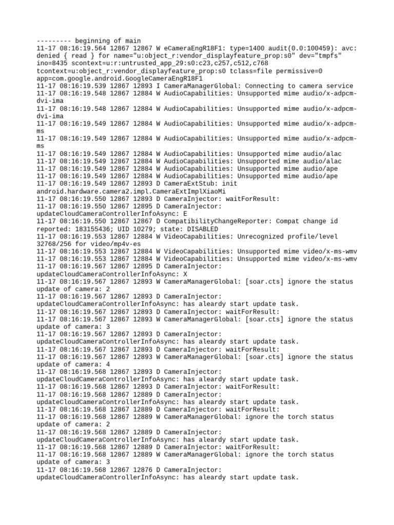 Log Cat 1731806179468 | PDF | Computing | Software