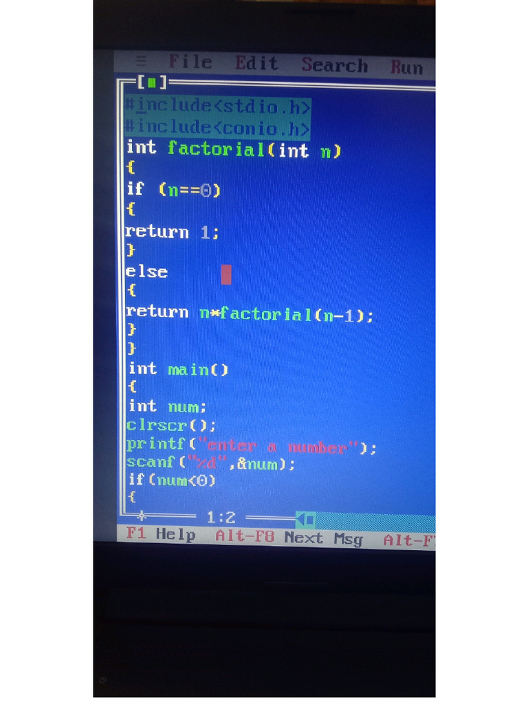 Factorial in C | PDF