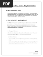 IELTS SPEAKING MARKING RUBRIC | PDF | Fluency | Vocabulary