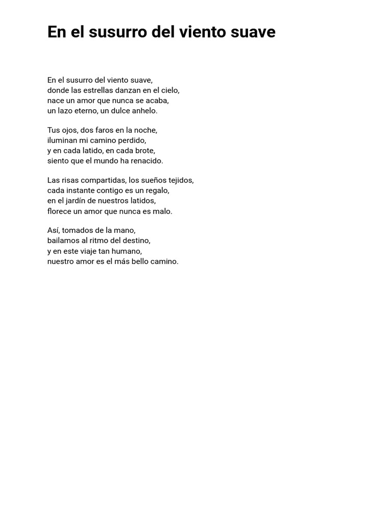 Susurros del viento y el amor | PDF