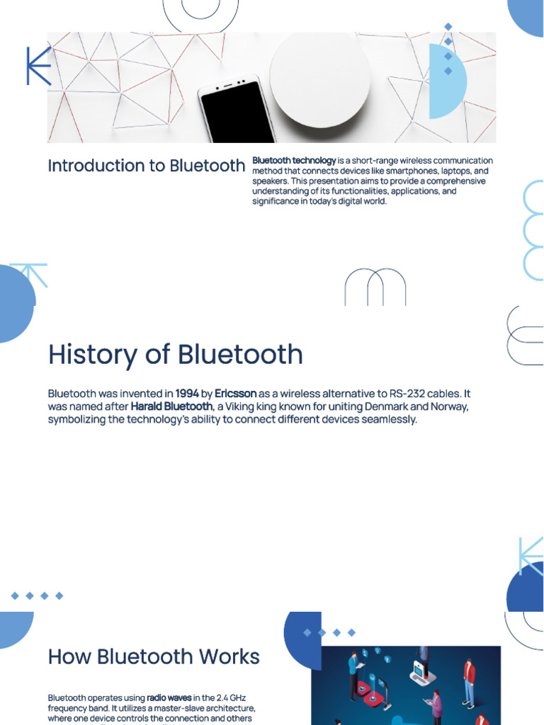 Slidesgo Understanding Bluetooth Technology A Comprehensive Introduction 20240928074208rDgs | PDF