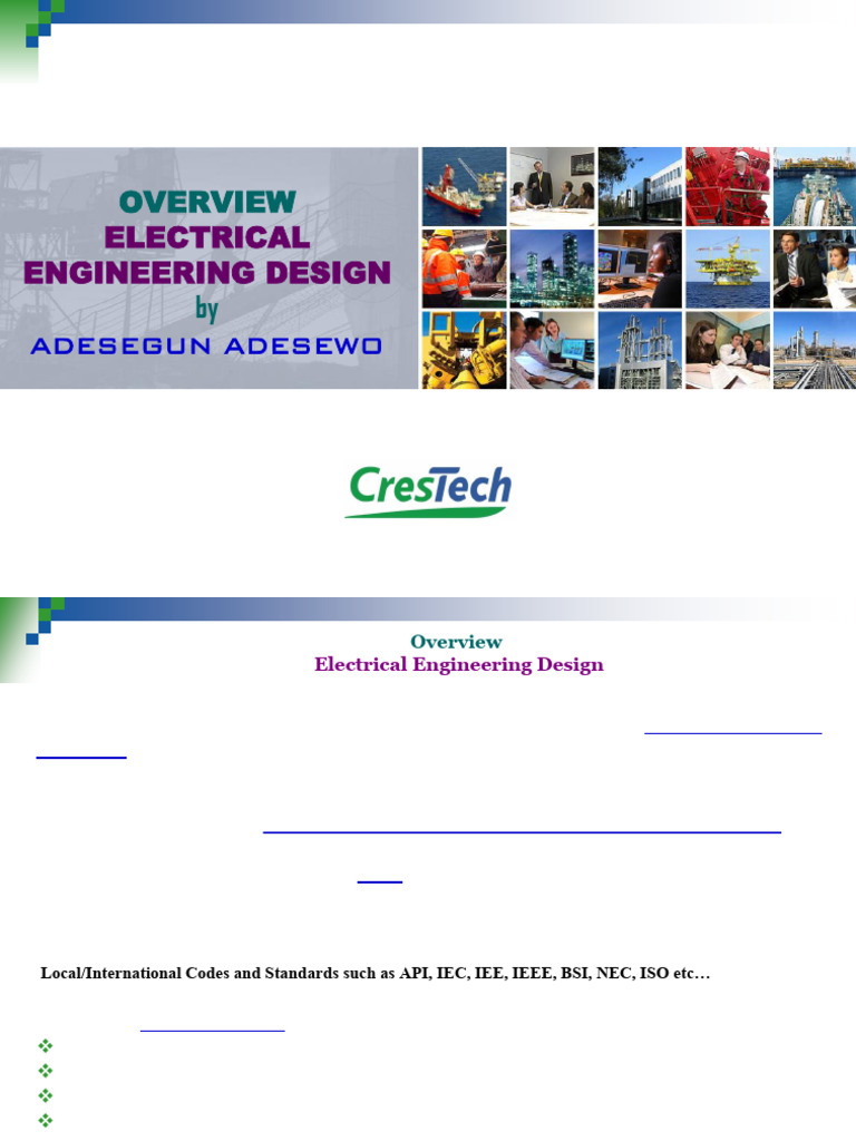 Electrical Engineering Design - Overview | PDF | Battery Charger ...