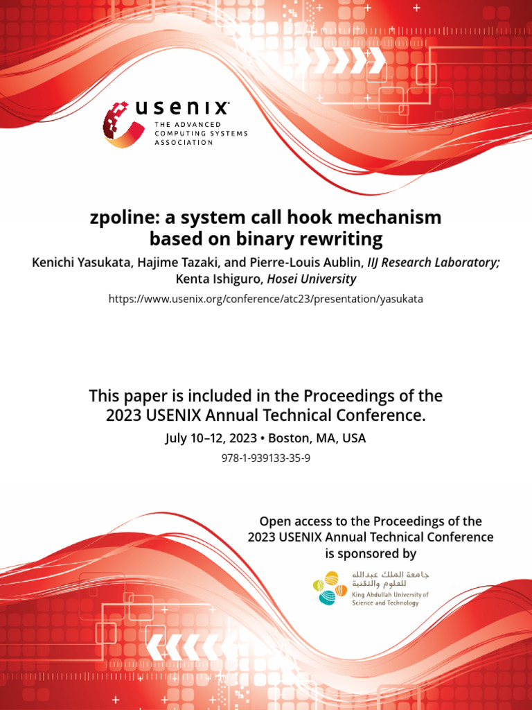 atc23-yasukata | PDF | Kernel (Operating System) | Library (Computing)