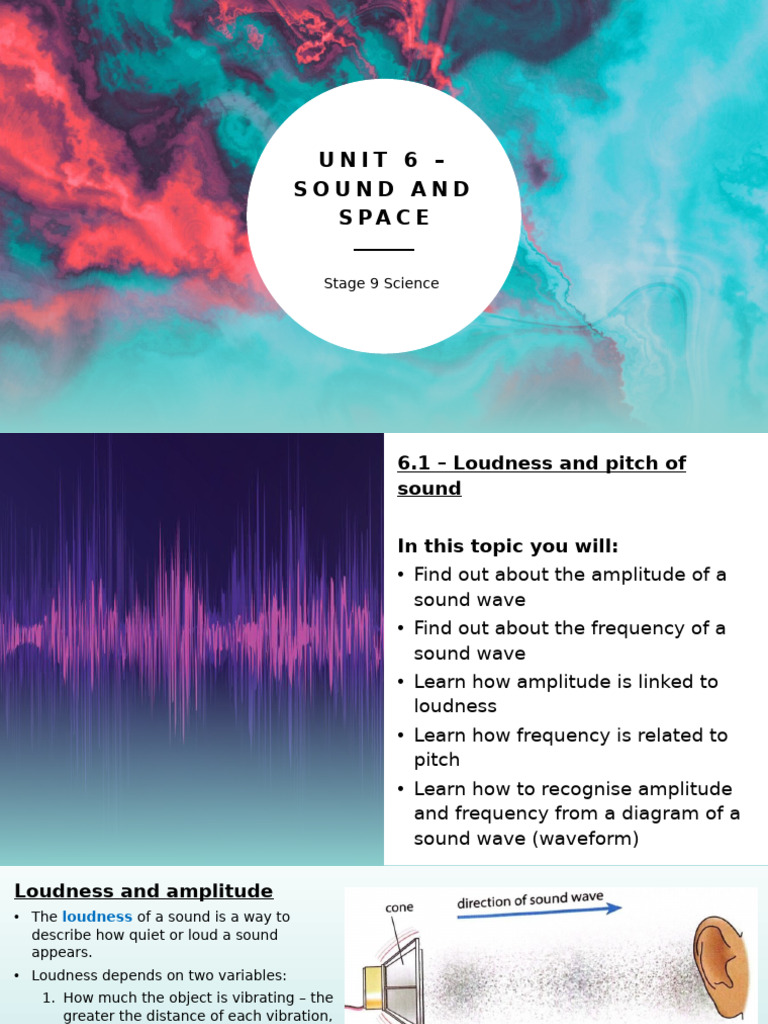 Year 9 Science - Unit 6 Sound and Space | PDF | Plate Tectonics | Sound