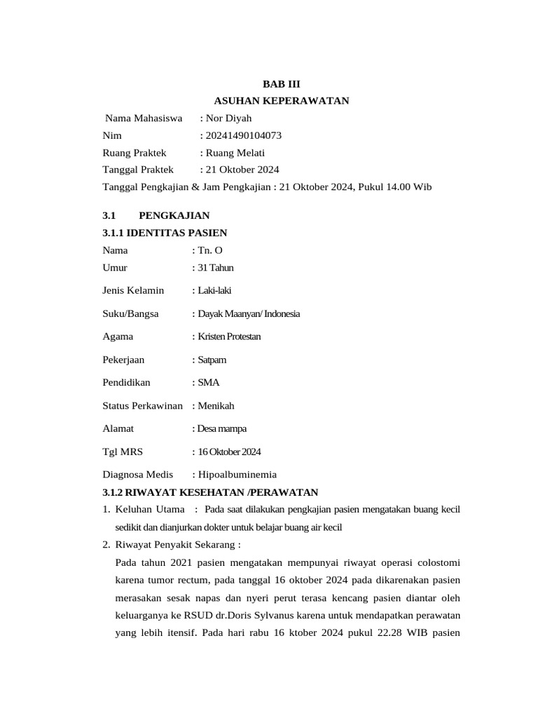 Format Askep PPKD | PDF