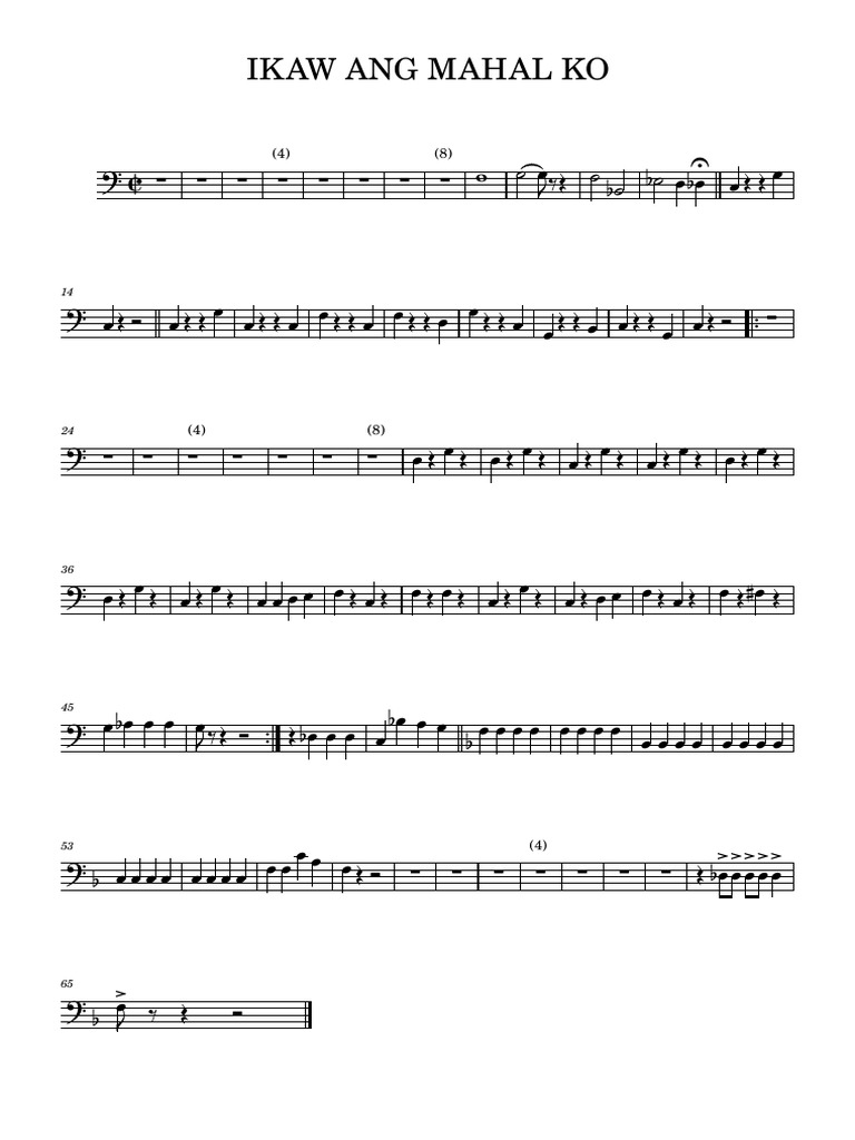 IKAW ANG MAHAL KO-Bass | PDF