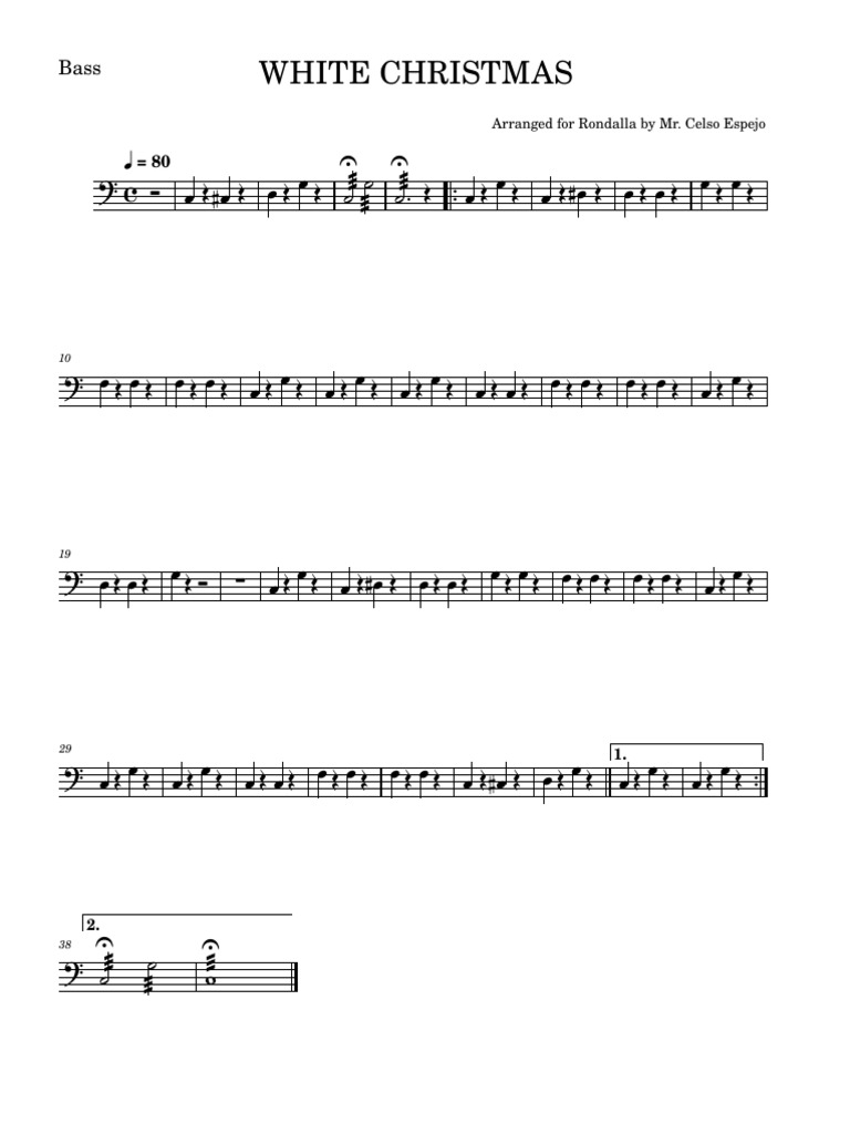 White Christmas Bass | PDF