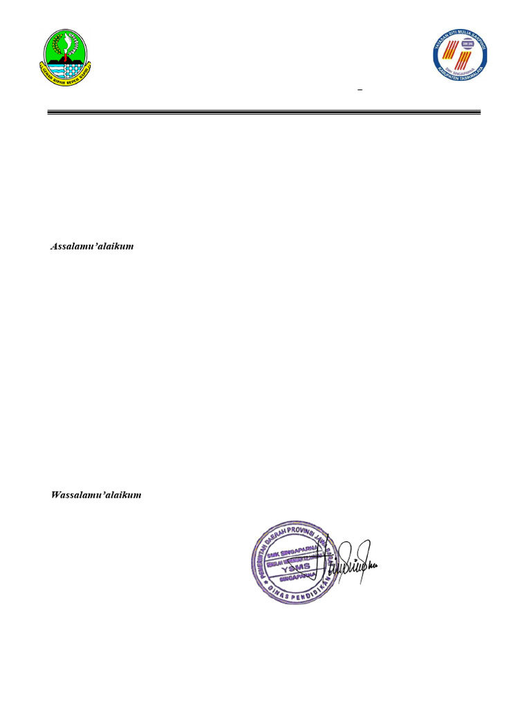 Undangan RTL PKG PJOK SMK Singaparna | PDF