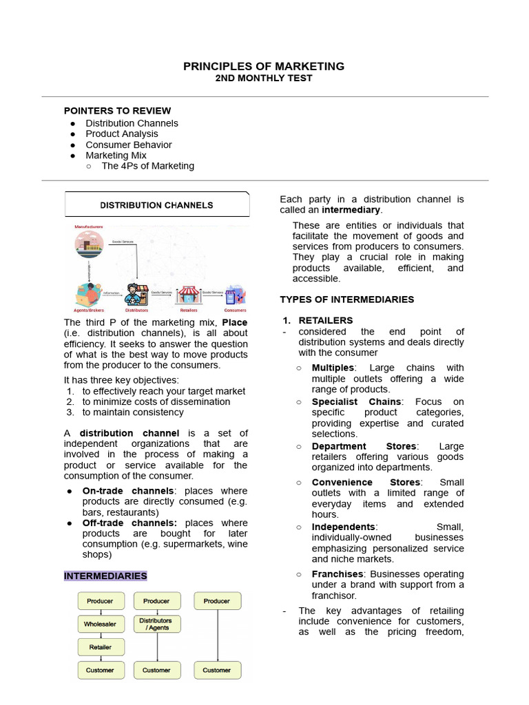 2ND MT Reviewer - P Marketing | PDF | Marketing | Pricing