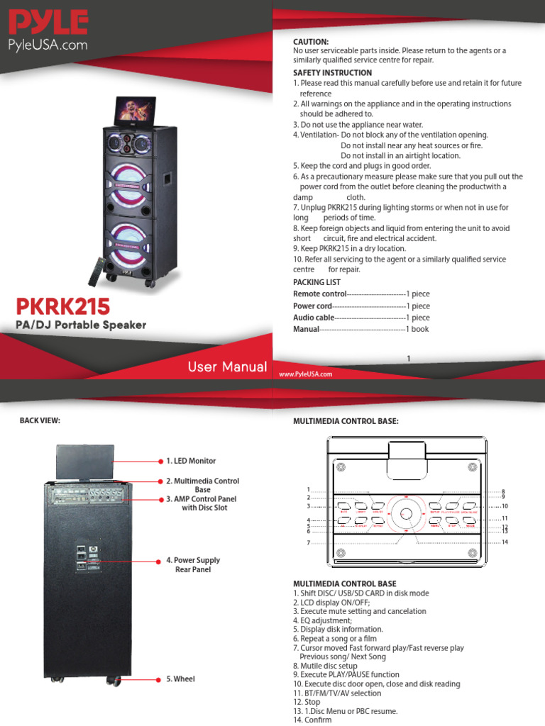 Pyle audio UsMan (EN) | PDF | Microphone | Frequency Modulation