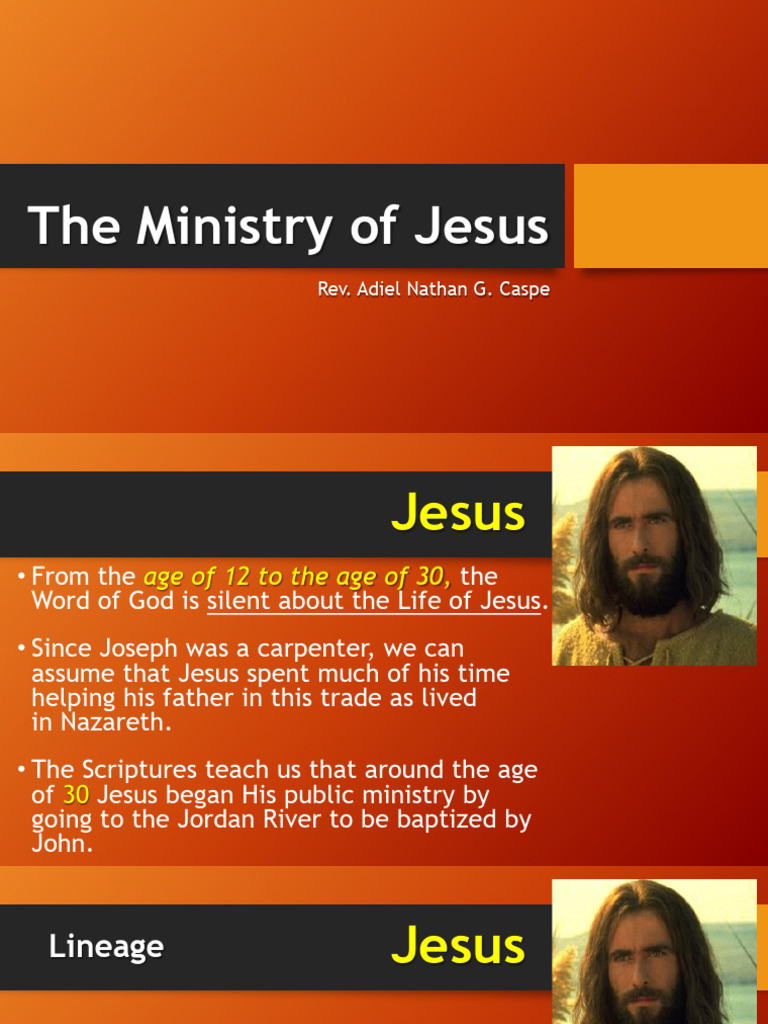 Jesus' Life and Ministry Overview | PDF | Jesus | Ministry Of Jesus