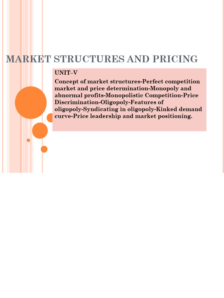 BE Unit 5 | PDF | Profit (Economics) | Oligopoly
