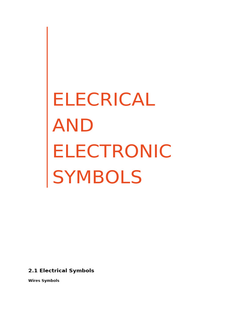 Electrical and Electronic Symbols Guide | PDF | Logic Gate | Diode