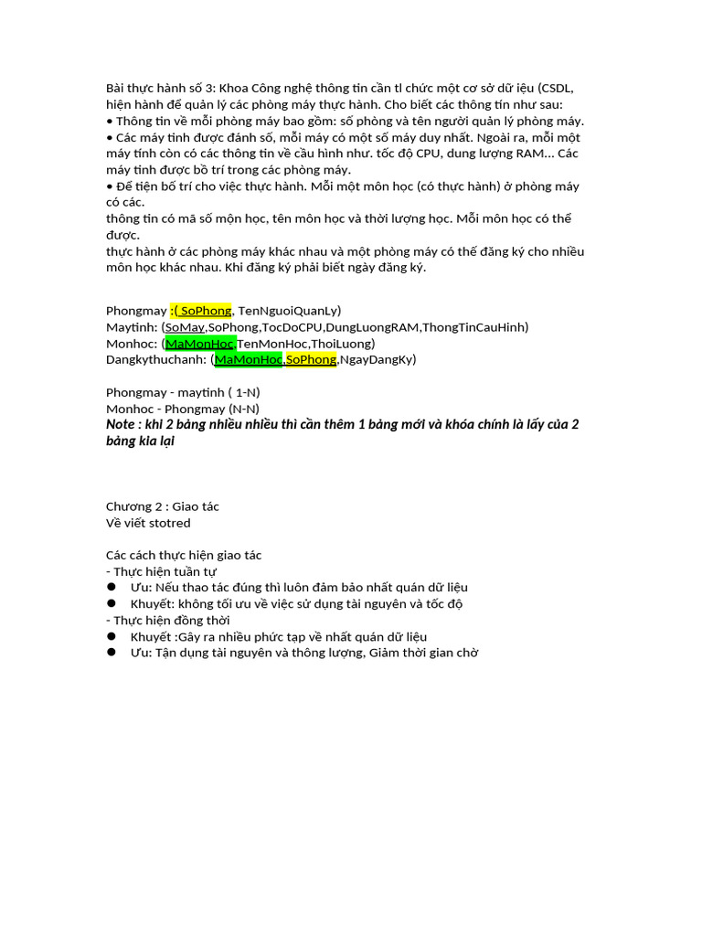 He Quantr CSDL | PDF