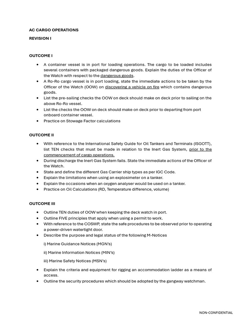 REVISION I | PDF | Oil Tanker | Freight Transport