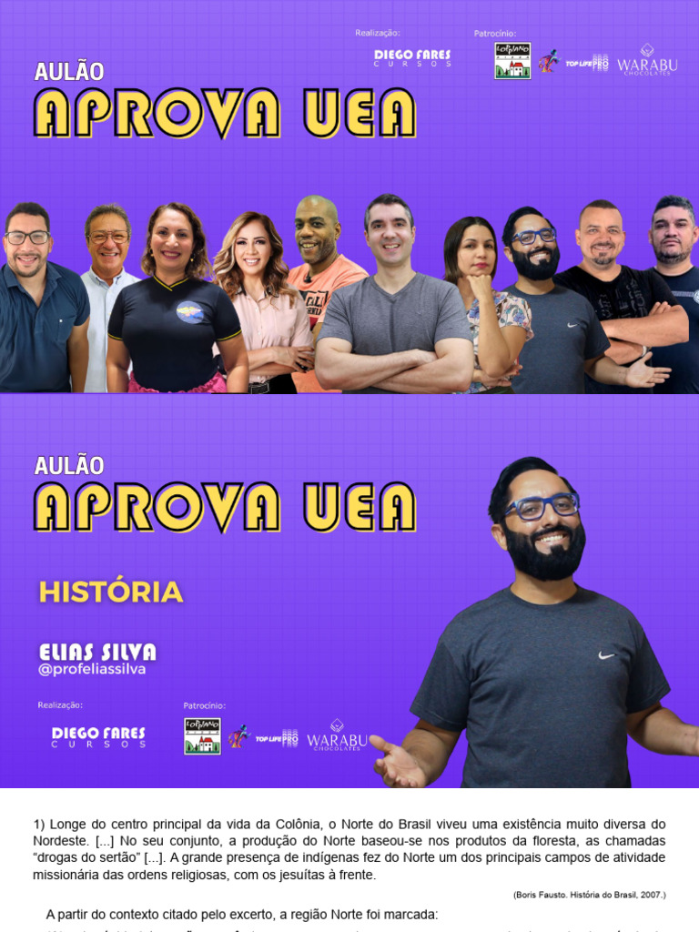 Aulão Aprova Uea 2024 (Alunos) | PDF | Célula (Biologia) | Digestão