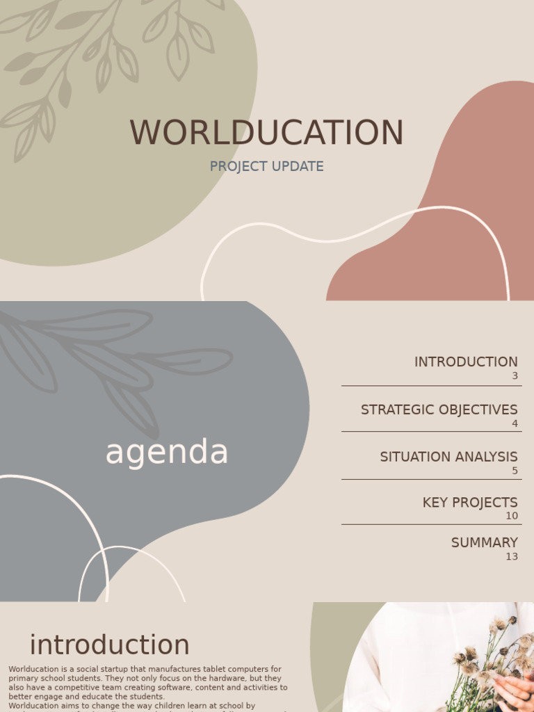 Worlducation: Project Update | PDF | Computing | Business