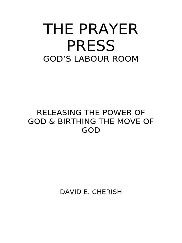 God's Labour Room: Prayer Power | PDF | Prayer | Jesus