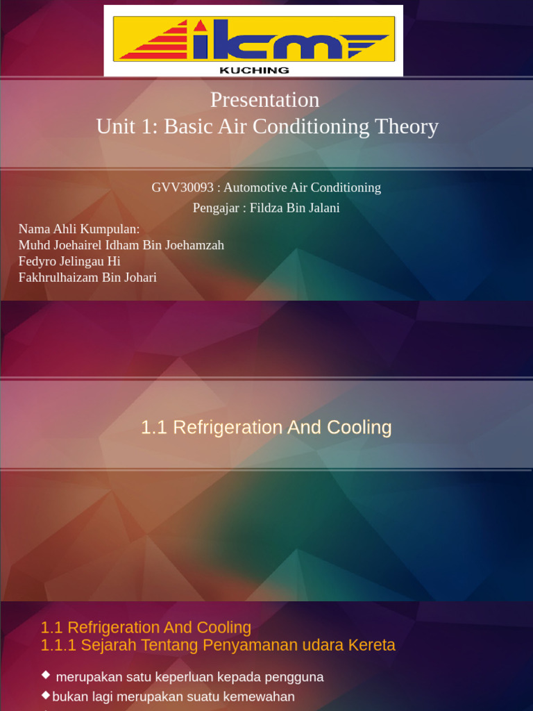 Presentation Air Conditioning | PDF