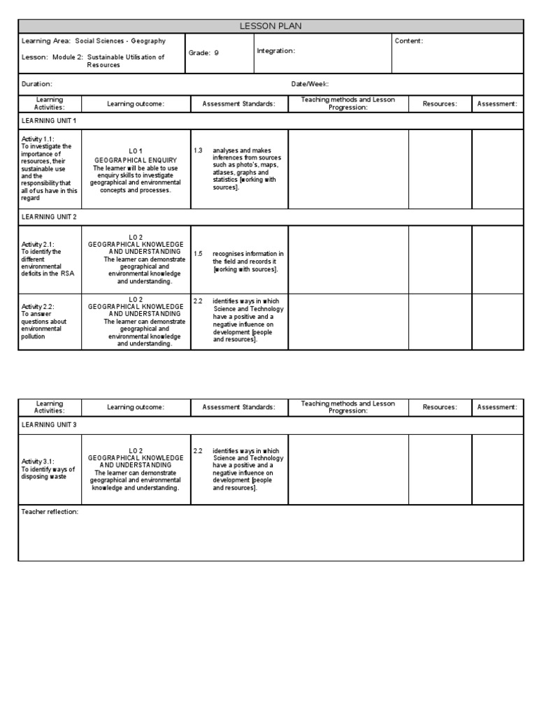Lesson Plan Geo g9 m2 | PDF