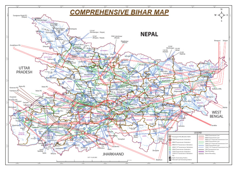 Bihar Power Map 04.08.2022 | PDF | Electric Power | Power (Physics)