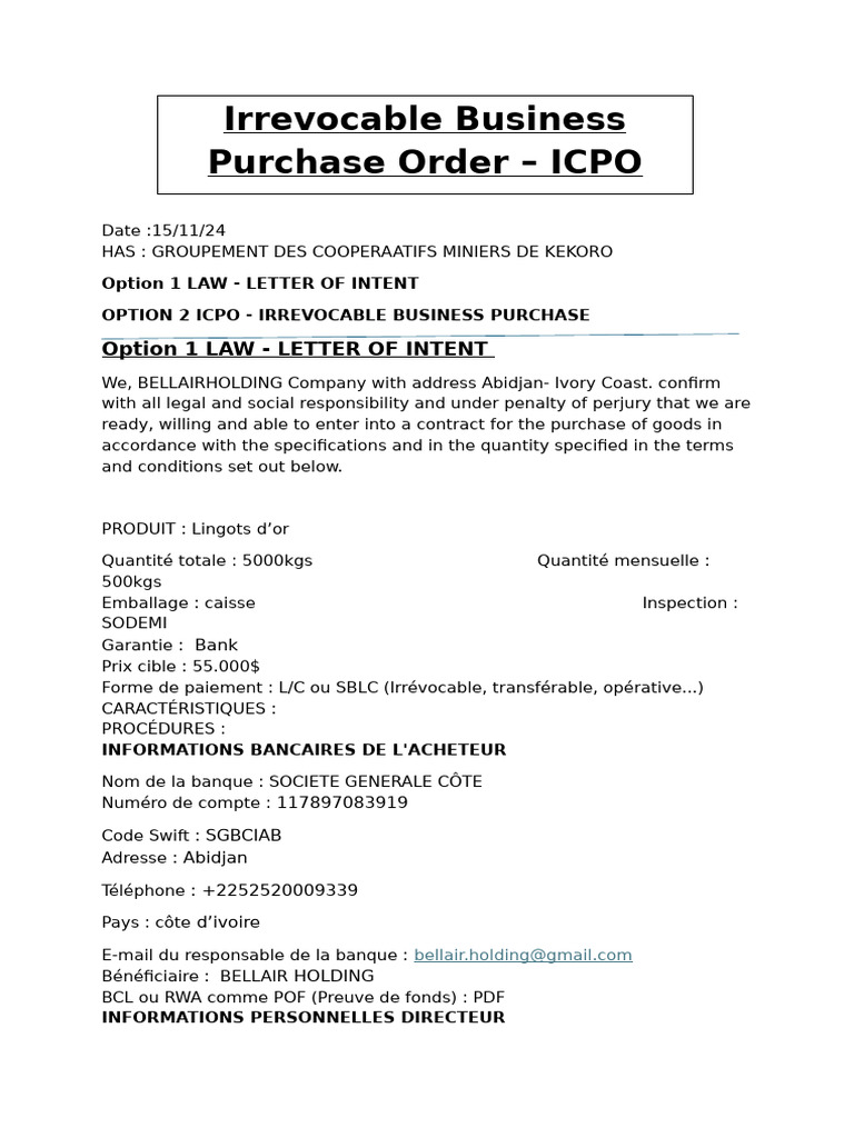Icpo Mali | PDF | Letter Of Credit | Business